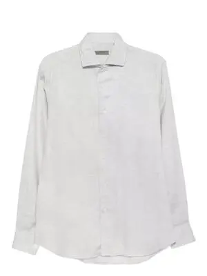Corneliani Button-down Long-sleeved Shirt - Grey