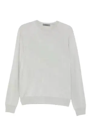 Corneliani Fine-knit Crew-neck Sweater - Grey