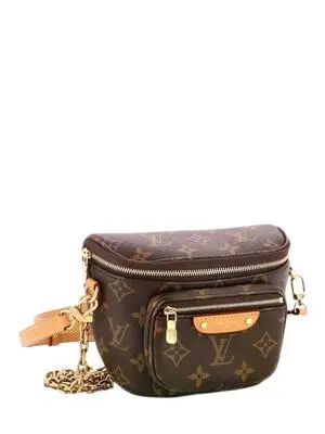 LOUIS VUITTON Bum Bag Monogram Canvas Mini Belt Bag