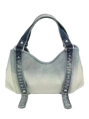 DIESEL® D-one-small Top-handle Bag In Crystal Solarised Denim - Blue