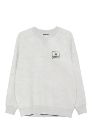 BARBOUR Logo-print Raglan-sleeve Sweater