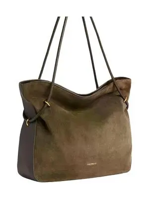 COCCINELLE Medium Lizzie Suede Shoulder Bag - Green