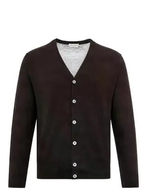 BALLANTYNE Button-up Wool Cardigan - Brown