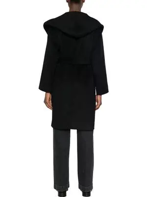 OMC Belted Hooded Coat - Black