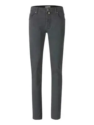 Jacob Cohen Logo-patch Slim-fit Jeans - Grey
