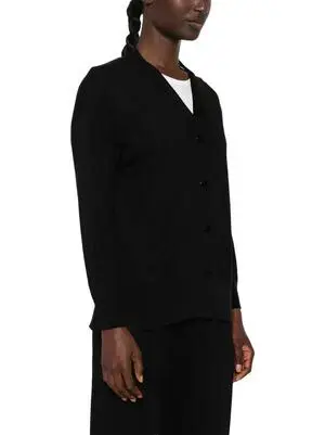 PUROTATTO V-neck Cardigan - Black
