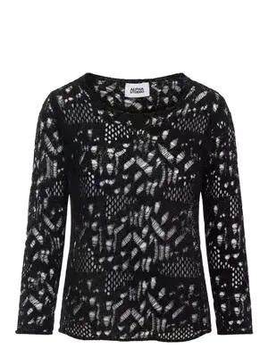 ALPHA STUDIO Open-knit Sweater
