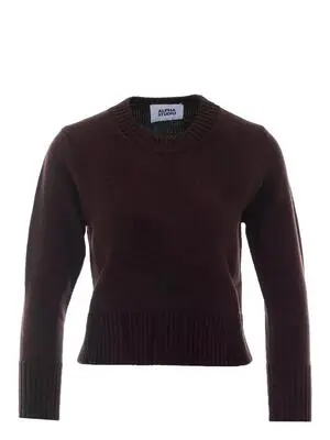Alpha Studio Crew-neck Long-sleeve Sweater - Brown