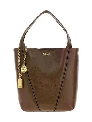 CHLOÉ Spin Leather Tote Bag