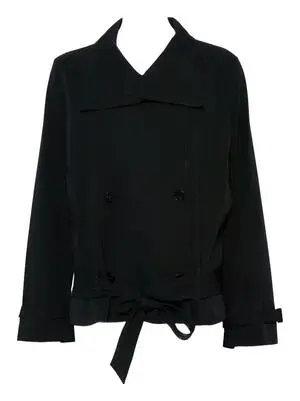 SAMSOE SAMSOE Sabianca Double-breasted Belted Jacket - Black