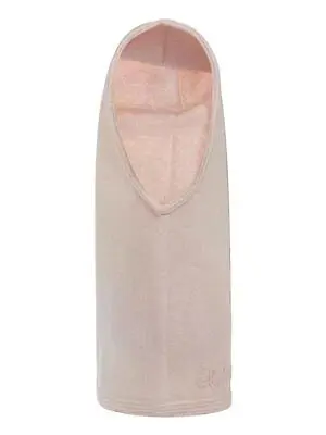 Chloé Logo-embroidered Wool Snood - Pink