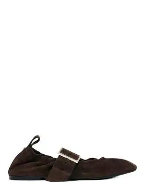 ALOHAS Sarea Buckle-strap Ballet Flats Brown
