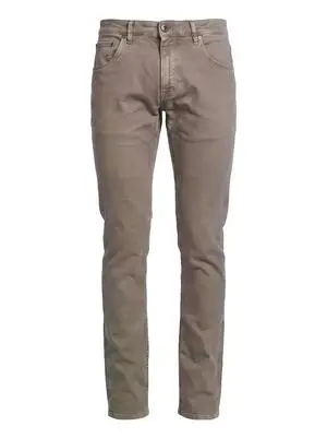 PT TORINO Logo-patch Slim-fit Trousers - Neutrals
