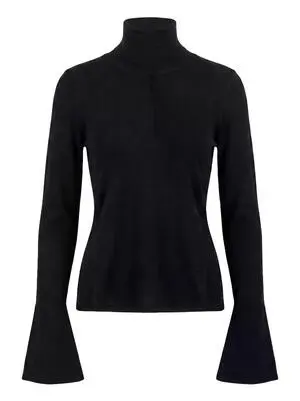 BRANDON MAXWELL Dawson Flared-sleeve Sweater