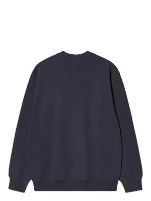 Carhartt Work In Progress Logo-embroidered Crew-neck Sweater - Blue