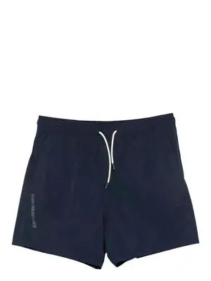 ECOALF Logo-patch Drawstring Swim Shorts - Blue