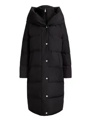 Ralph Lauren Quilted Hooded Coat - Black