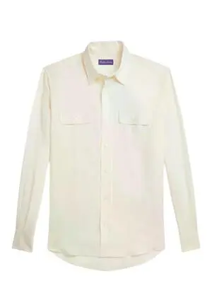 Ralph Lauren Purple Label Button-up Chest-pocket Shirt - Neutrals