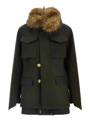 Sacai Zip-fastening Jacket - Green