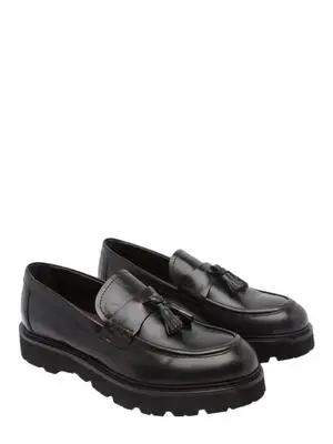 PAWELK'S Tassel-detail Leather Loafers - Brown