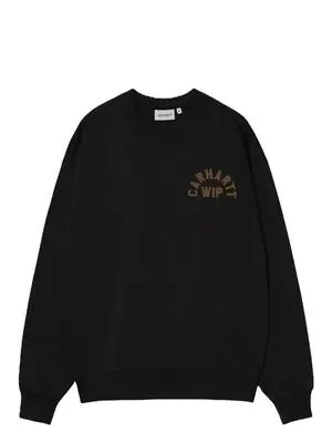 Carhartt Work In Progress Arch Script Logo-embroidered Sweater - Black