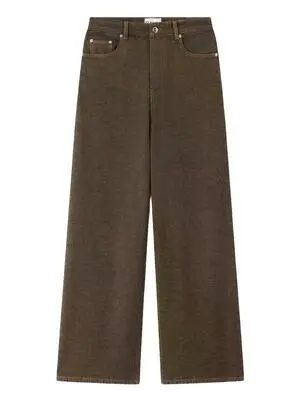 GANNI Lari Jeans In Neppy Denim - Brown