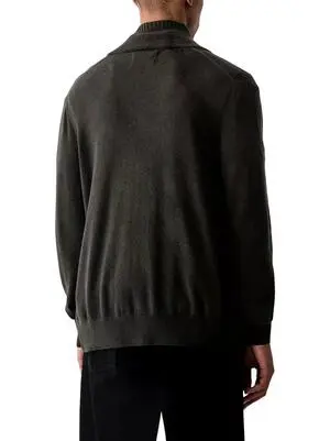 Marc O'polo Zip-up High-neck Cardigan - Grey