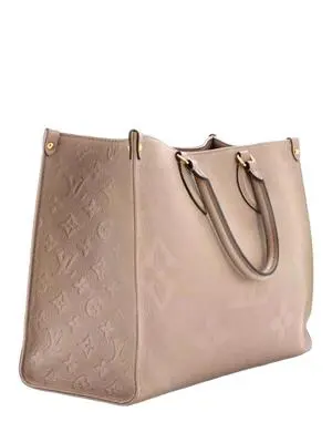 LOUIS VUITTON Onthego Monogram Empreinte Giant Mm Tote Bag - Neutrals