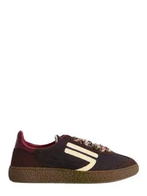 PURAAI Bouclé-panelled Sneakers - Brown