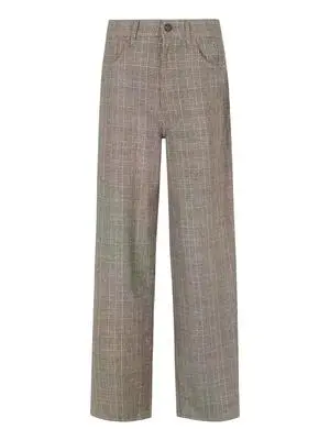 DEPARTMENT 5 Prince Of Wales Check Trousers - Grey