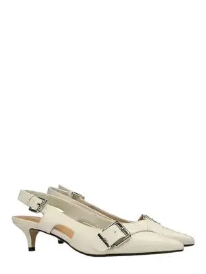 MEXX Tyra Suki Buckle-detail Slingback Pumps - Neutrals