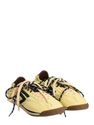 PURAAI Panther Logo-patch Sneakers - Yellow