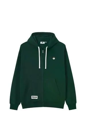 CHOCOOLATE Logo-patch Zip-up Hoodie - Green
