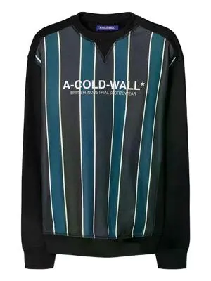 A-COLD-WALL* Striped Logo-print Sweater - Black