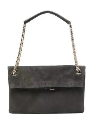 Orciani Logo-plaque Chain-link Shoulder Bag - Grey