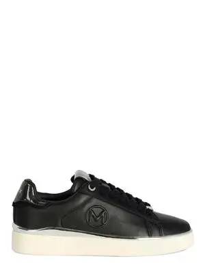 MEXX Pemma Oana Logo-embossed Metallic-trim Sneakers - Black