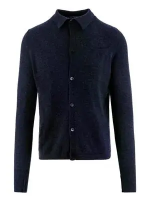 OLIVER LATTUGHI Button-up Collared Cardigan - Blue