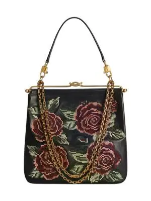 DOLCE & GABBANA Dina Shoulder And Crossbody Bag With Fine Stitch Embroidery