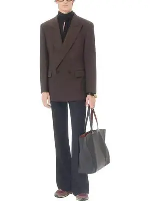 Valentino Garavani Wool Sweater With Scarf Collar And Vlogo Embroidery - Black