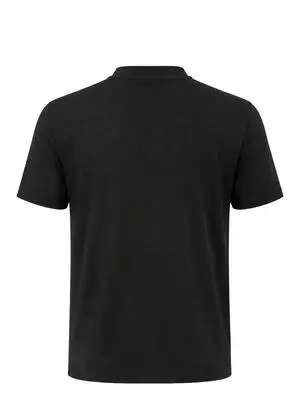 Alpha Studio Mock-neck Short-sleeve T-shirt - Black