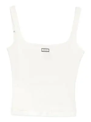 ENTIRE STUDIOS Logo-patch Top - Neutrals