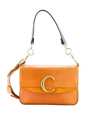 CHLOÉ C Double Carry Bag Leather Small Crossbody Bag
