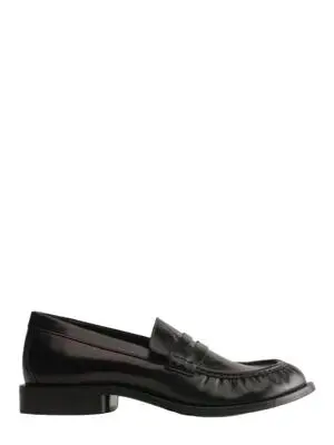 PHILEO 079 Ruched-toe Loafers - Black