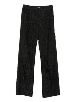 Cecilie Bahnsen Begonia Floral-jacquard Trousers - Black