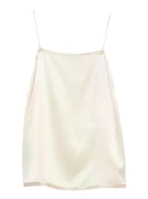 JOSEPH Satin-finish Spaghetti-strap Top - Neutrals