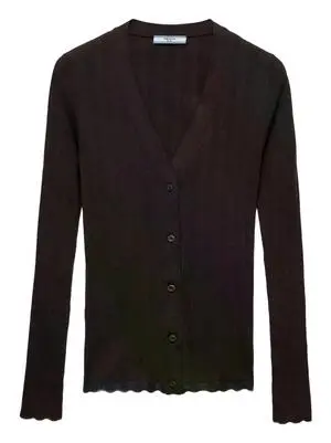 Prada Wool Cardigan - Brown