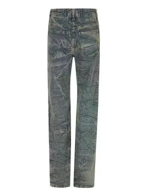Federica Tosi Acid-wash Straight-leg Jeans - Blue