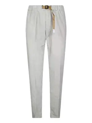 WHITE SAND Belted Corduroy Trousers - Neutrals