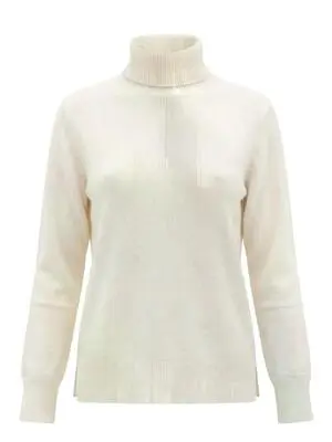 NOTSHY Laurene Roll-neck Cashmere Sweater - White
