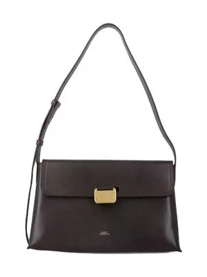 A.p.c. Simone Leather Shoulder Bag - Brown